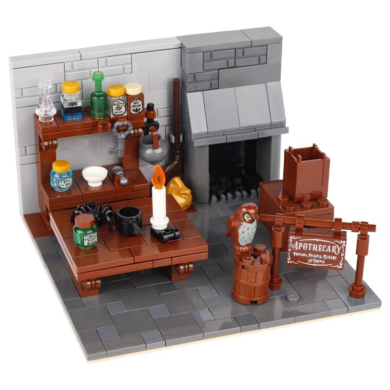 BRICKPANDA Средневековая аптека, строительные блоки, B28-4