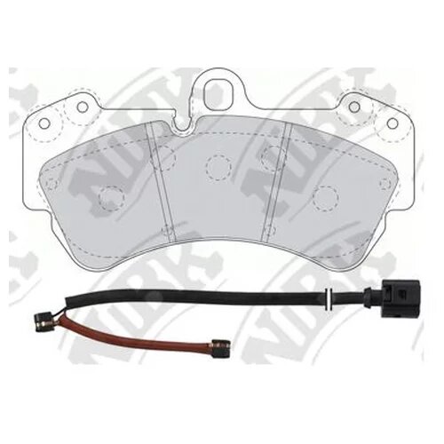 К-т торм. колодок FR VAG Q7, TOUAREG, PORS CAYENNE NiBK PN0346W