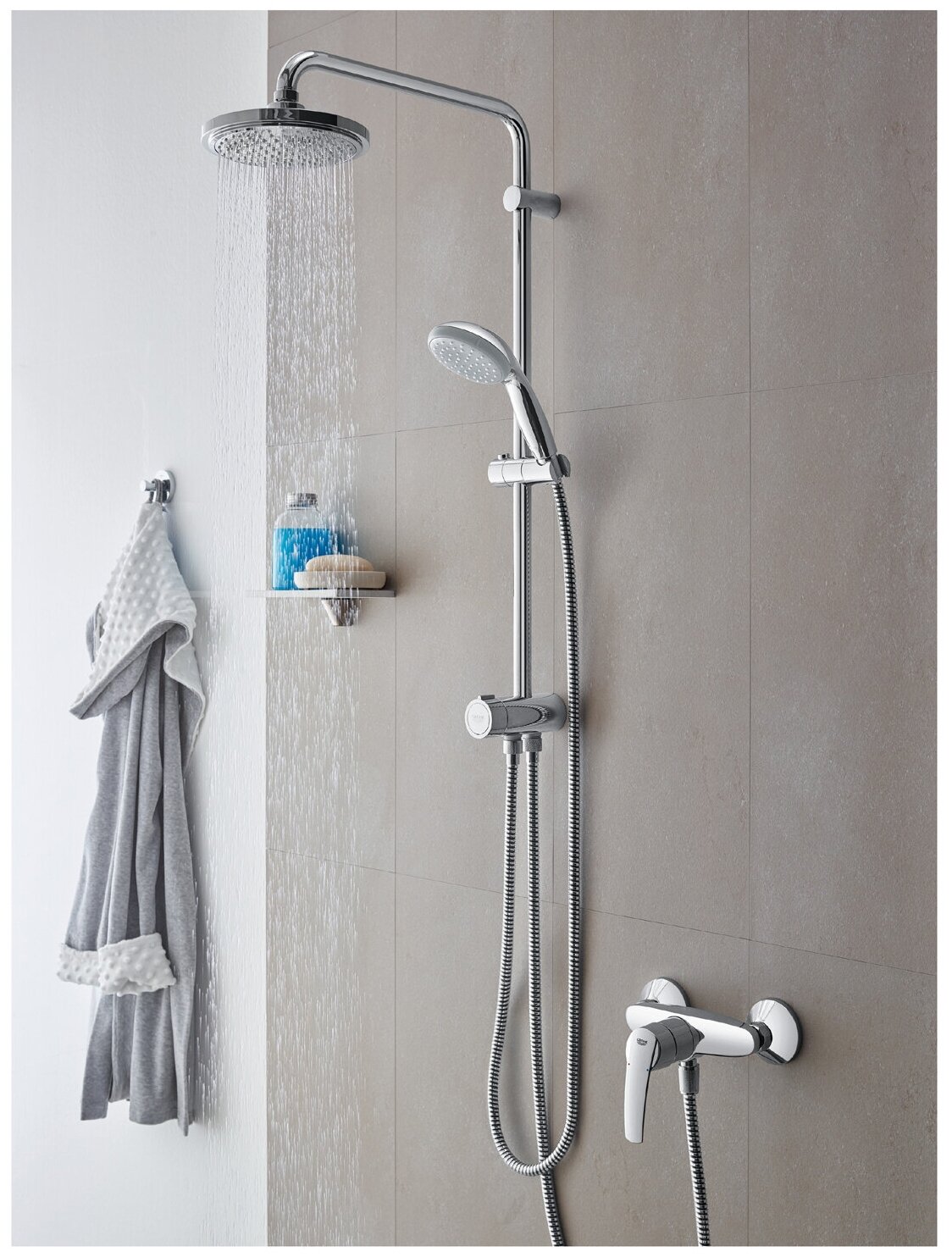 Душевая стойка Grohe Tempesta Cosmopolitan 27394001, хром — купить в ...