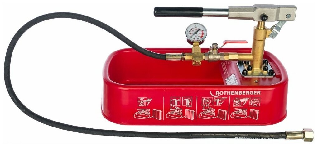 Ручной насос для опрессовки Rothenberger RP 30 61130, для быстрой проверки герметичности давлением