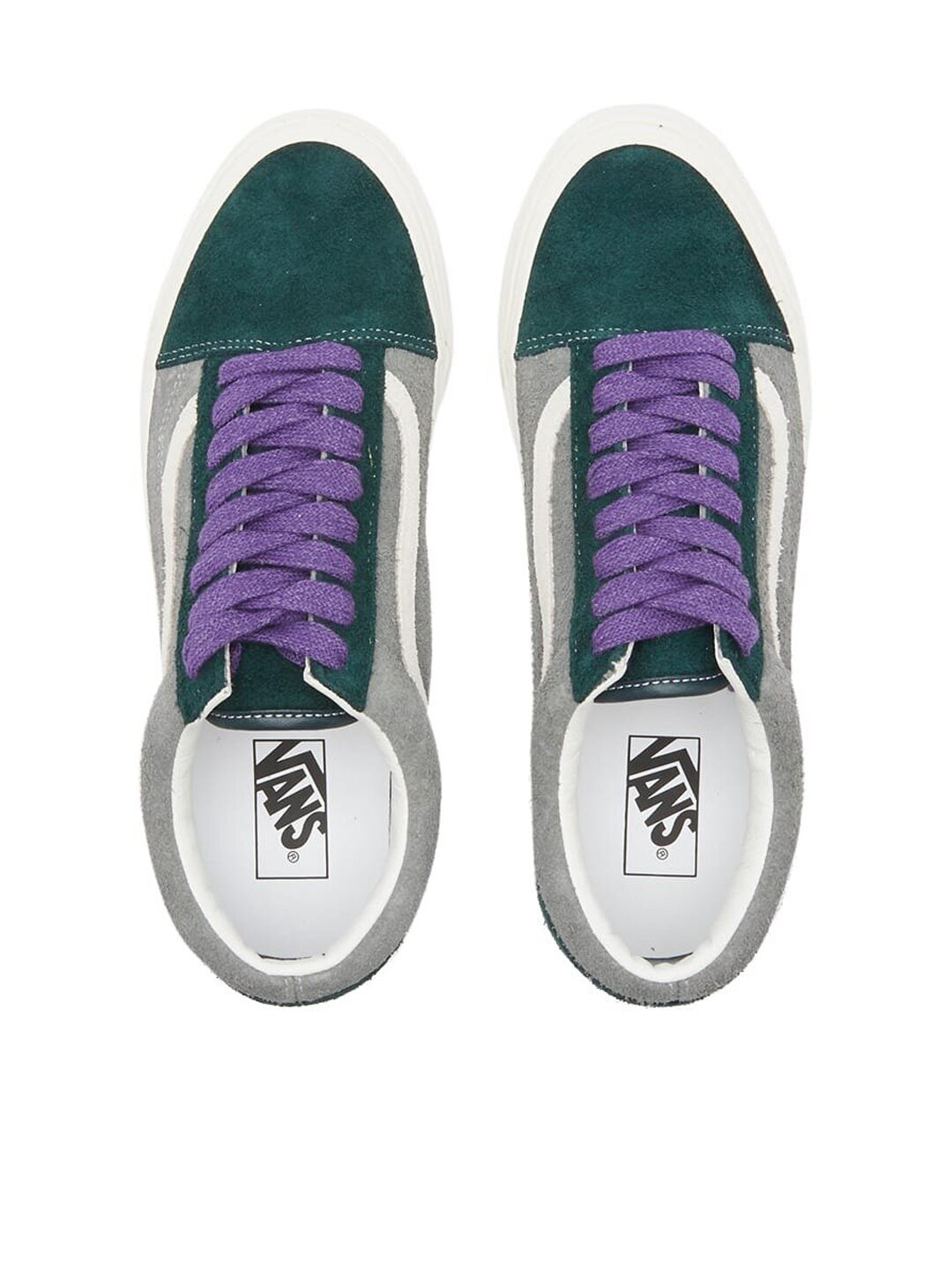 Кеды VANS UA Old Skool, размер 10,5 US, зеленый/серый — фото 1
