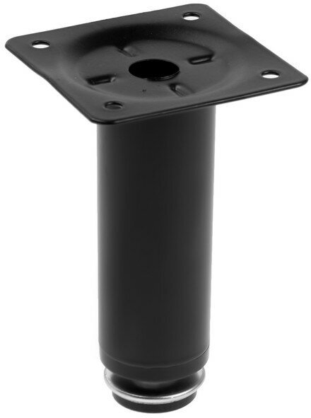 Опора круглая OKR=001BL тундра, d=30 мм, H=100 мм, чёрная