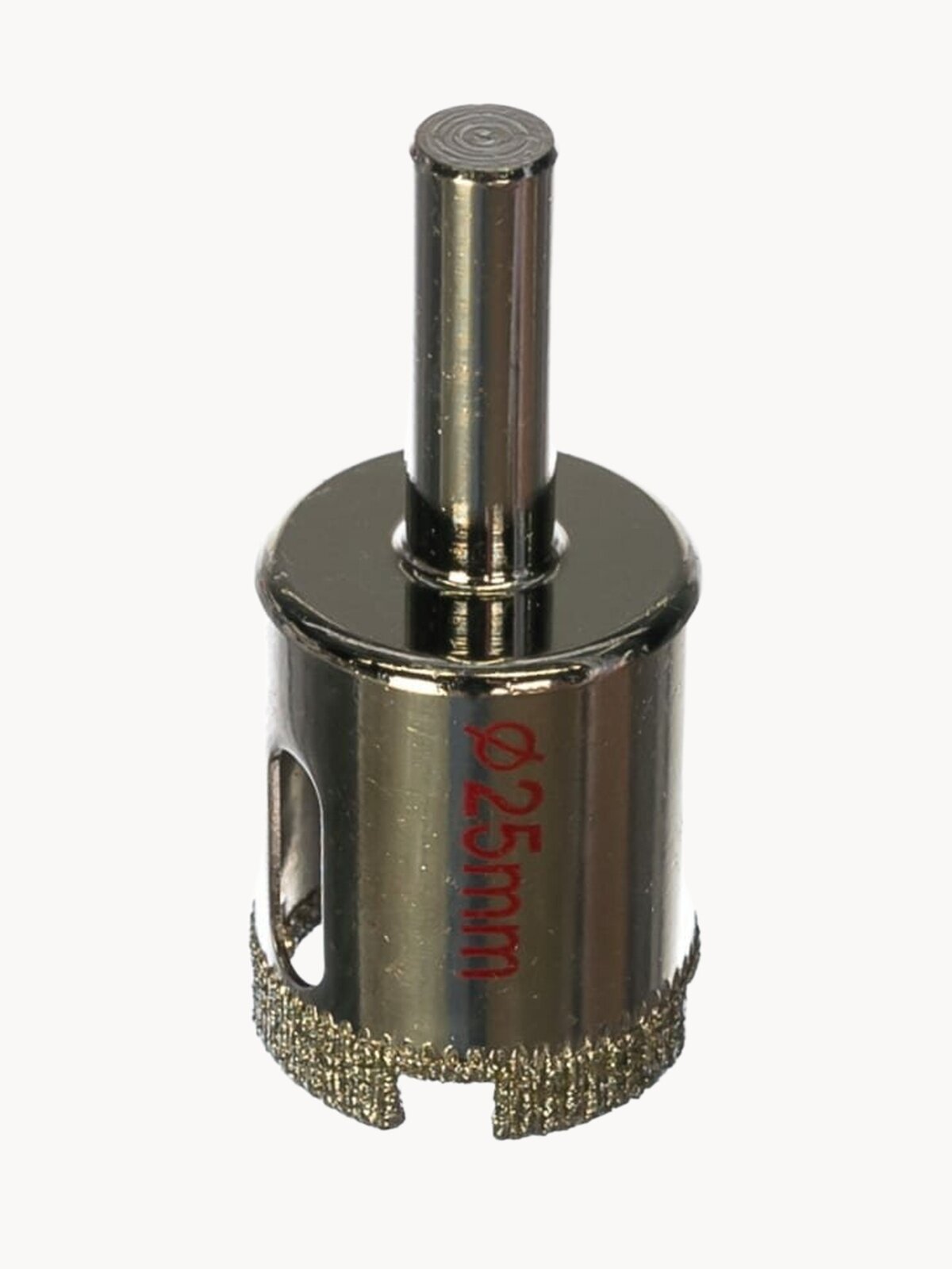 Коронка алмазная ПРАКТИКА "Мастер" по стеклу и керамике 25 мм (1шт) блистер (777-291)