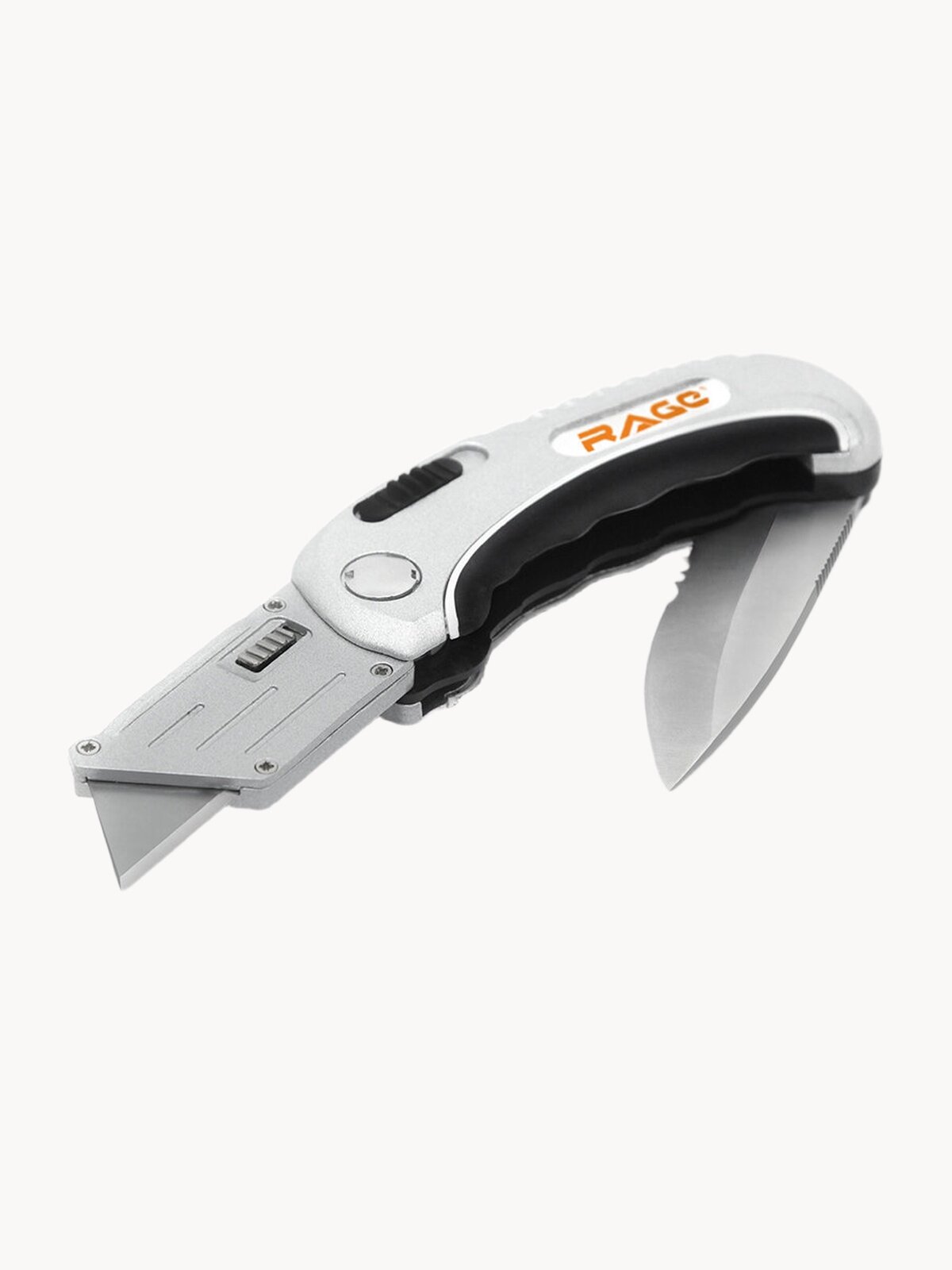 Нож универсальный монтажный складной 2 в 1 RAGE by VIRA