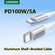 Кабель UGREEN Type C - Type C 100W, 5A, 1м, Silver