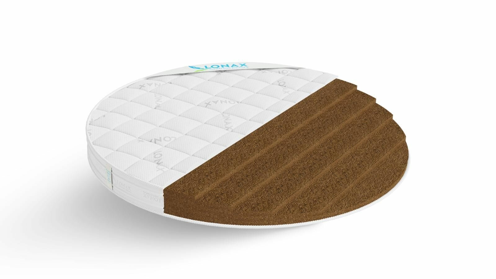 Матрас лонакс раунд кокос 15 210 см(матрас LONAX ROUND COCOS 15 210 см) D 210