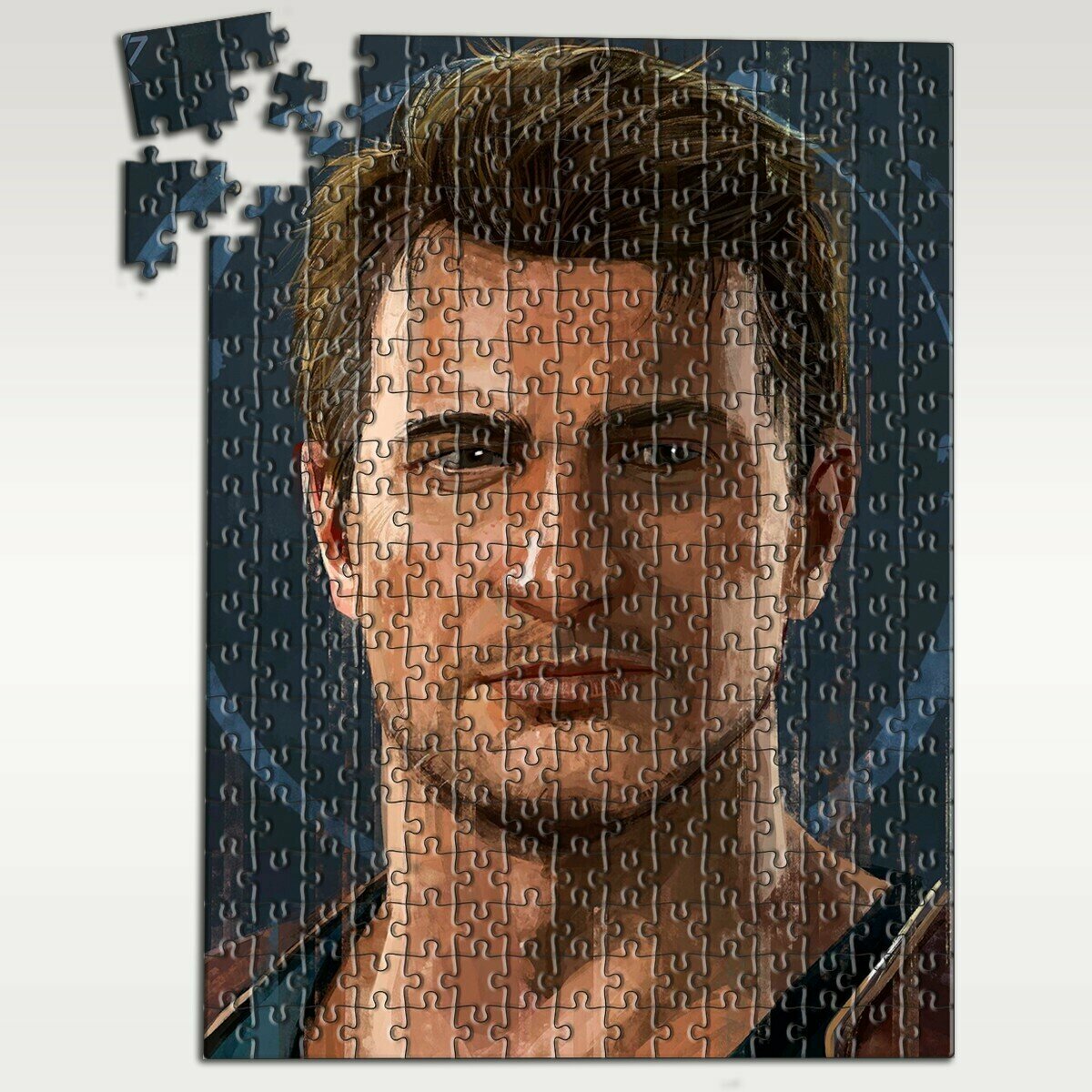Пазл картонный А3: модель игра Uncharted Нейтан Дрейк - 6585 П
