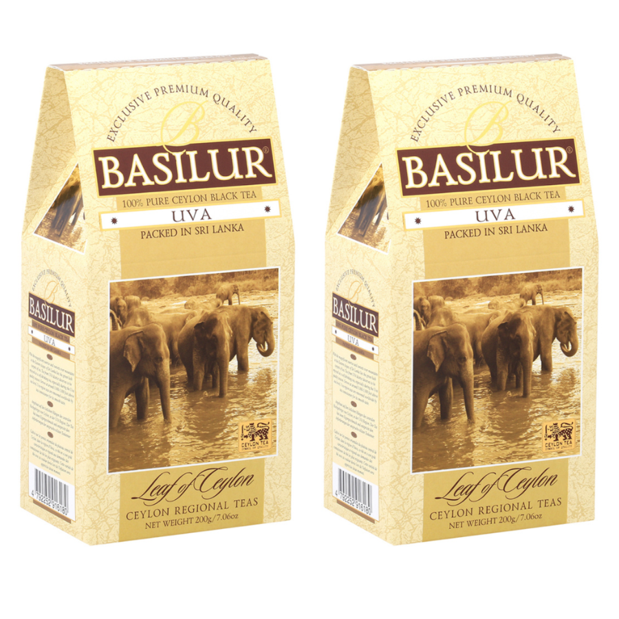 Чай черный Базилур Ува 200 грамм 2 штуки