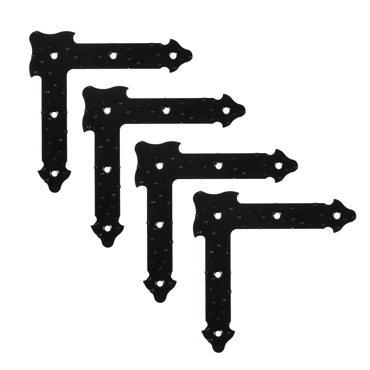 Уголок декоративный прямой ноэз УДП 165-SL черный матовый (комплект 4 штуки)