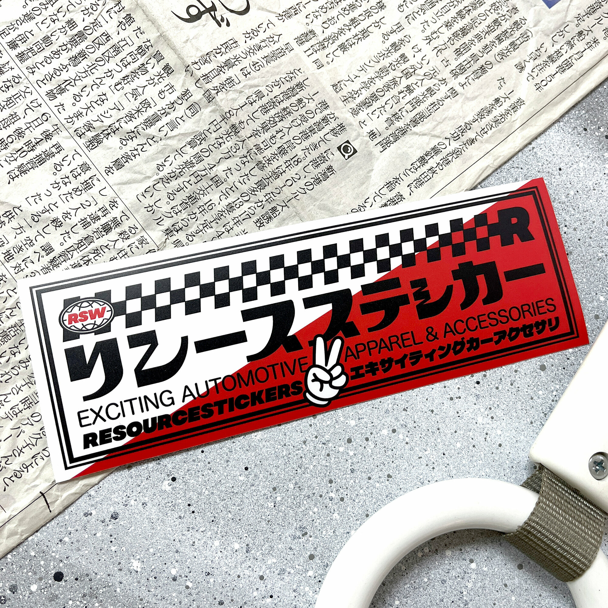 Наклейка на авто, JDM slap sticker, иероглифы / Resource Stickers