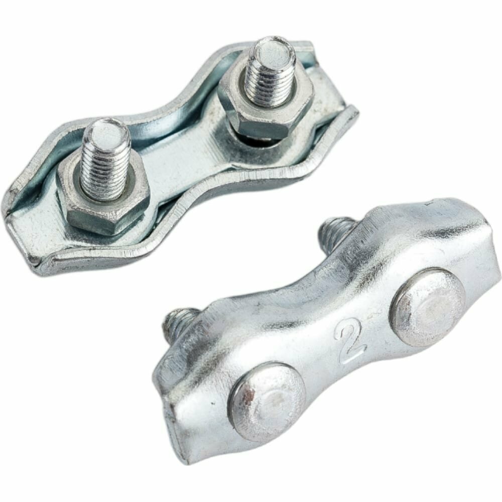 Зажим для троса Duplex, 2 мм, 2 шт, ярлык Zitar 108071