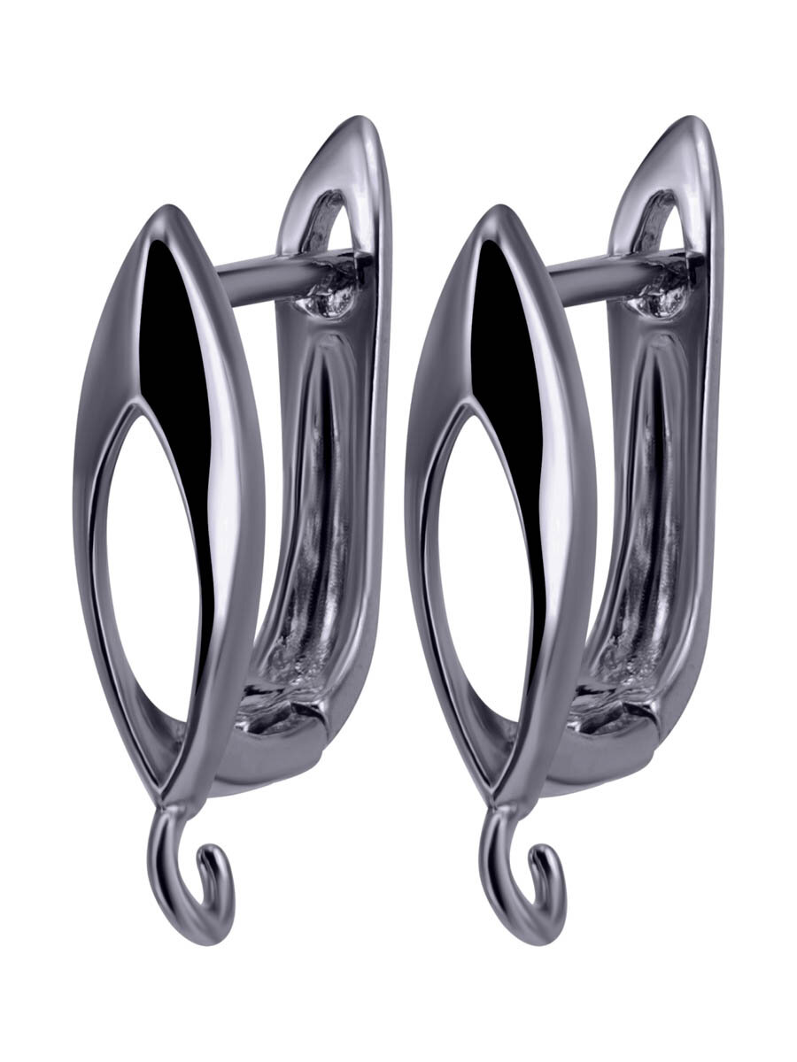 Швензы, основа для сережек, OTOKODESIGN, бижутерный сплав, черный, женский, 32-20023