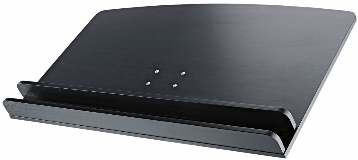 12335-000-55 планшет для дирижерского оркестрового пюпитра, с двойной полочкой, размер планшета 800 х 465 мм, материал дерево, цвет черный, вес 4,3 кг, Konig&Meyer
