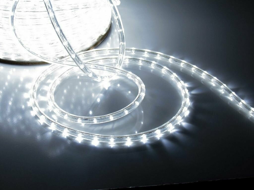 50м. Светодиодная гирлянда дюралайт LED-DL-2W-100M-2M-240V-W