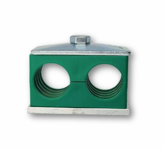 Трубный зажим EPE-ARM для труб 16 мм Сдвоенная серия Углеродная сталь Полипропилен