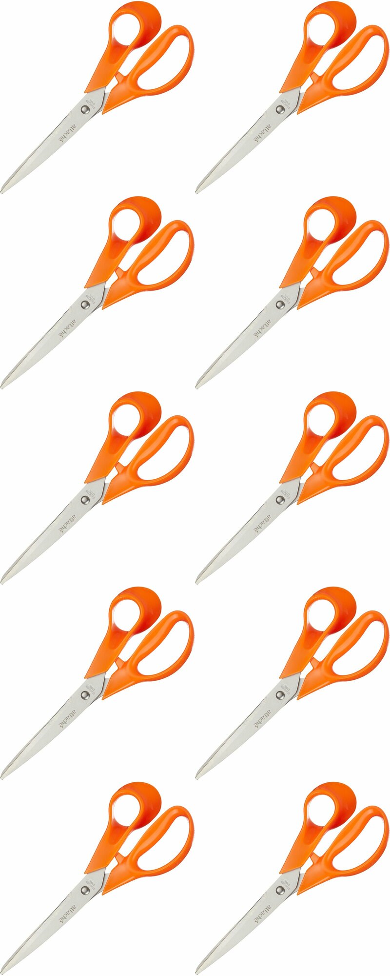 Attache Ножницы "Orange" 203 мм с пластиковыми эллиптическими ручками, 20 шт