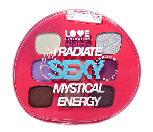 Палетка теней для век Love Generation I radiate sexy mystical energy, 01 9 оттенков, 7,2 гр