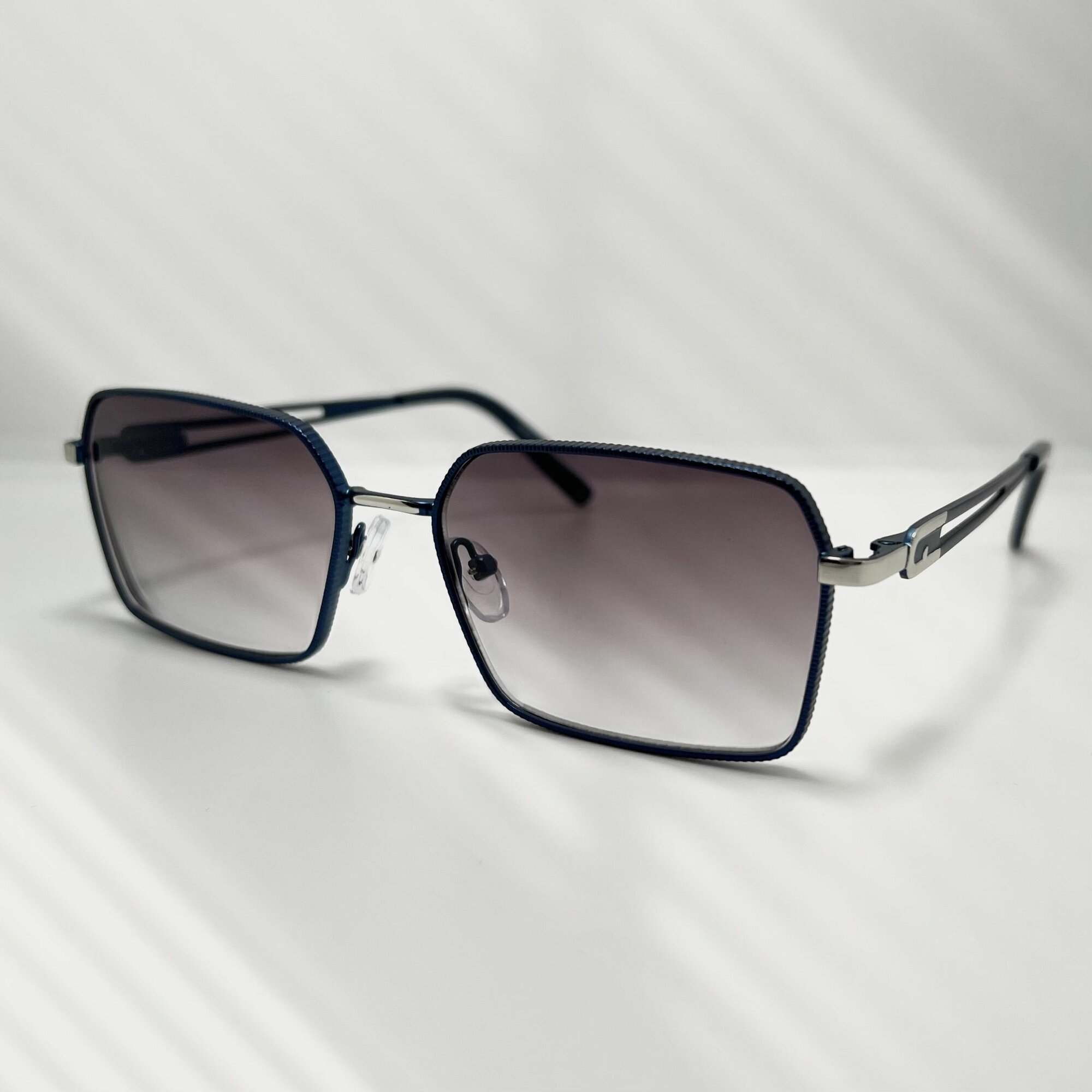 Готовые очки для зрения с диоптриями в металлической оправе с тонировкой -2.00