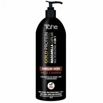 Многофункциональная маска для сухих волос 3 в 1 1000мл Tahe Gold Protein Hair Mask Multifunctional 3 in 1