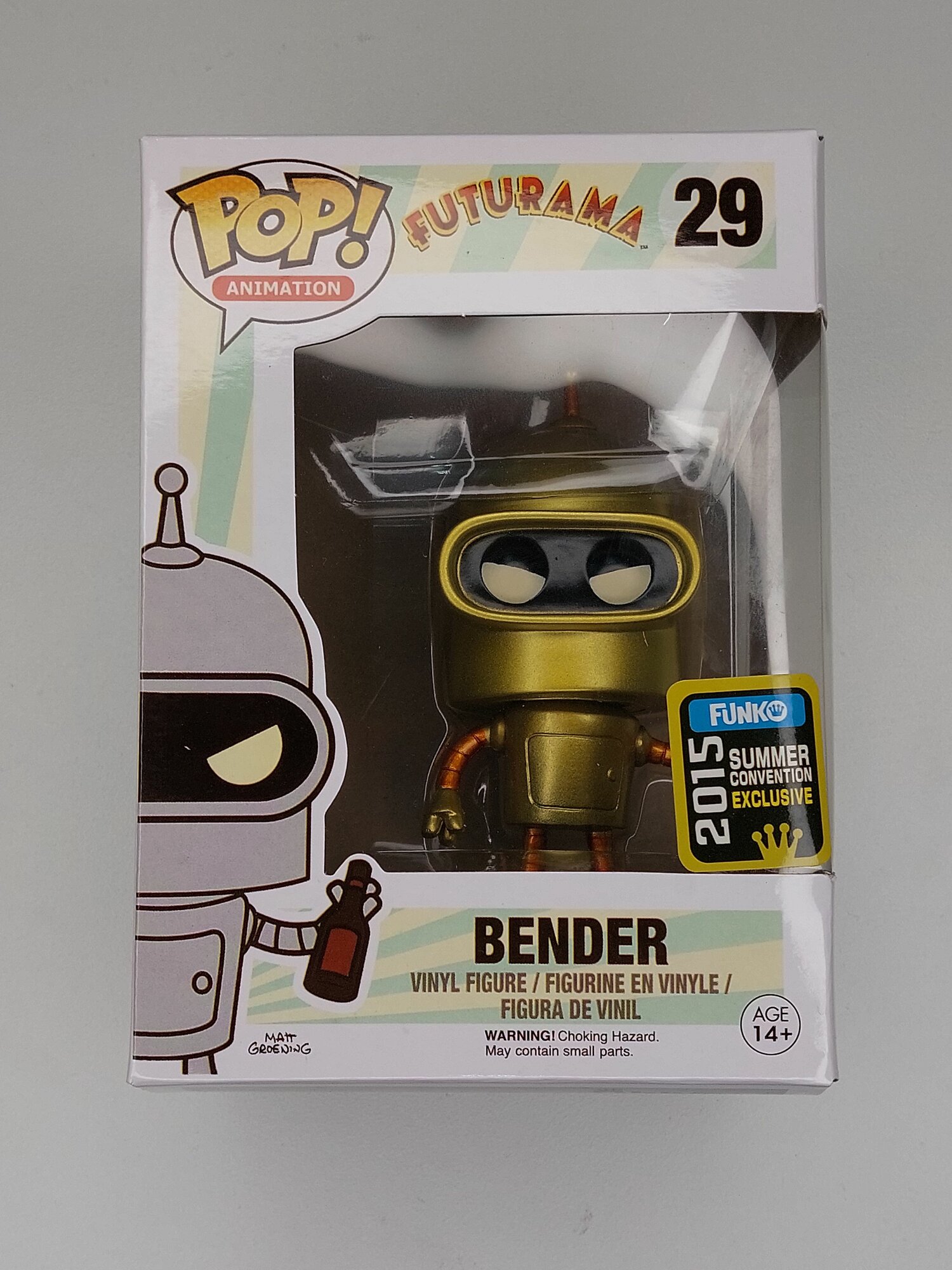 Фигурка Бендер золотой из мультфильма Футурама Bender Futurama 29