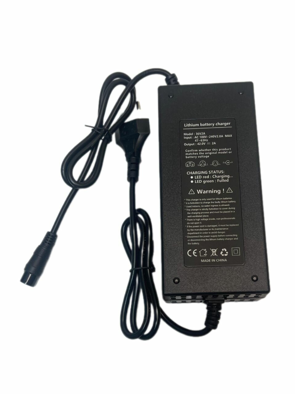 Зарядное устройство усиленное для электросамоката Kugoo M2 (36v 2A)