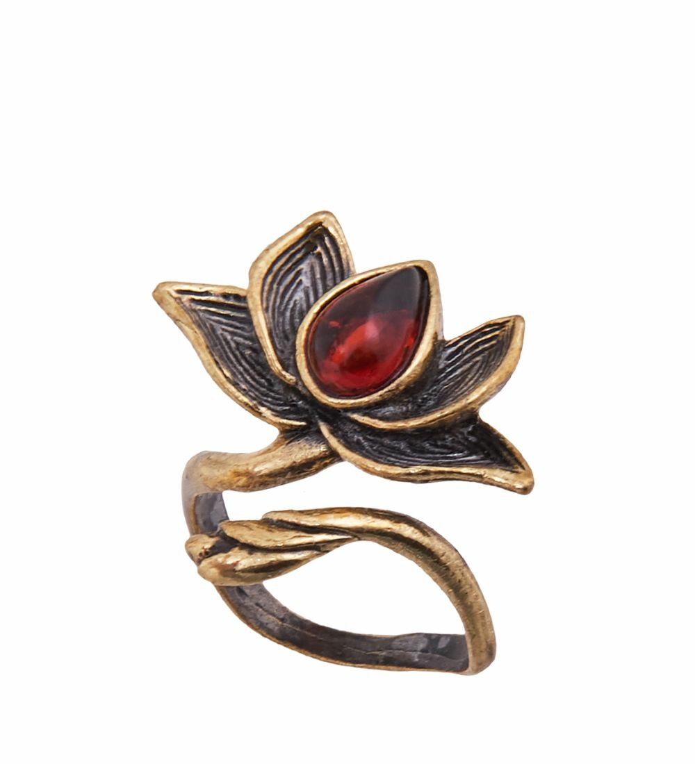 Кольцо, янтарь