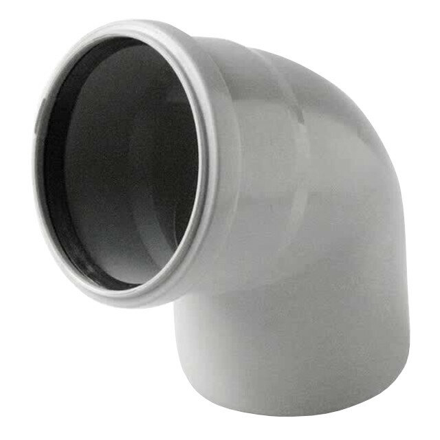 TEBO отвод внутренней канализации 110 мм угол 87,5гр пластиковый угловой элемент