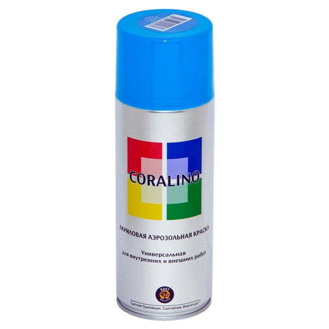 Краска аэрозольная CORALINO RAL 5012 голубой 520мл, арт. C15012
