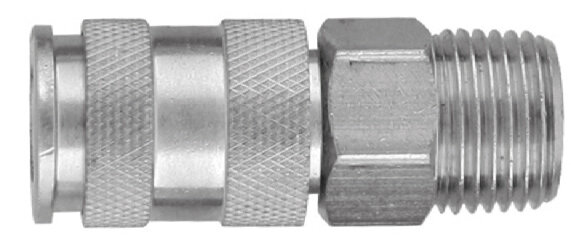 Муфта БРС европейского типа с наружней резьбовой частью BSPT 3/8", GM-03AM, Jonnesway