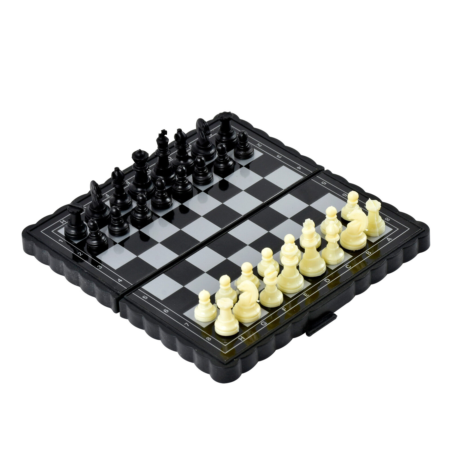 Шахматы CLIFF, магнитные, складные, дорожные, 13х13см, черные