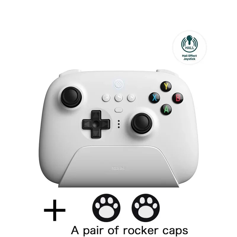 8Bitdo Ultimate White Hall A Cap геймпад