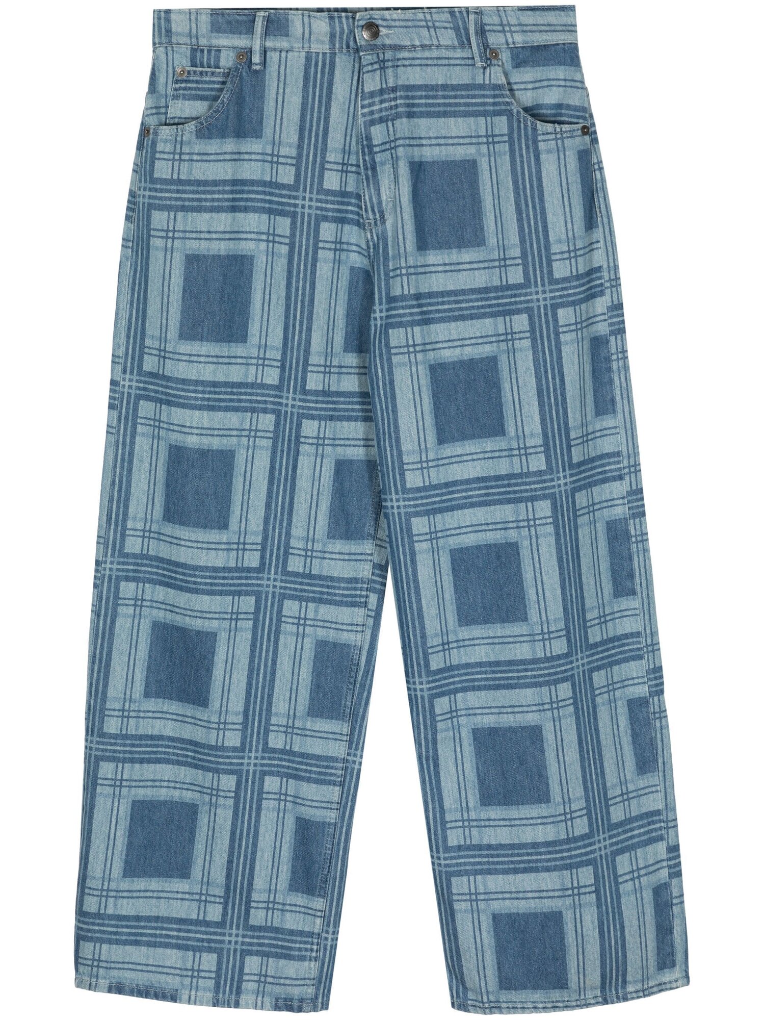 Брюки Прямые брюки в клетку