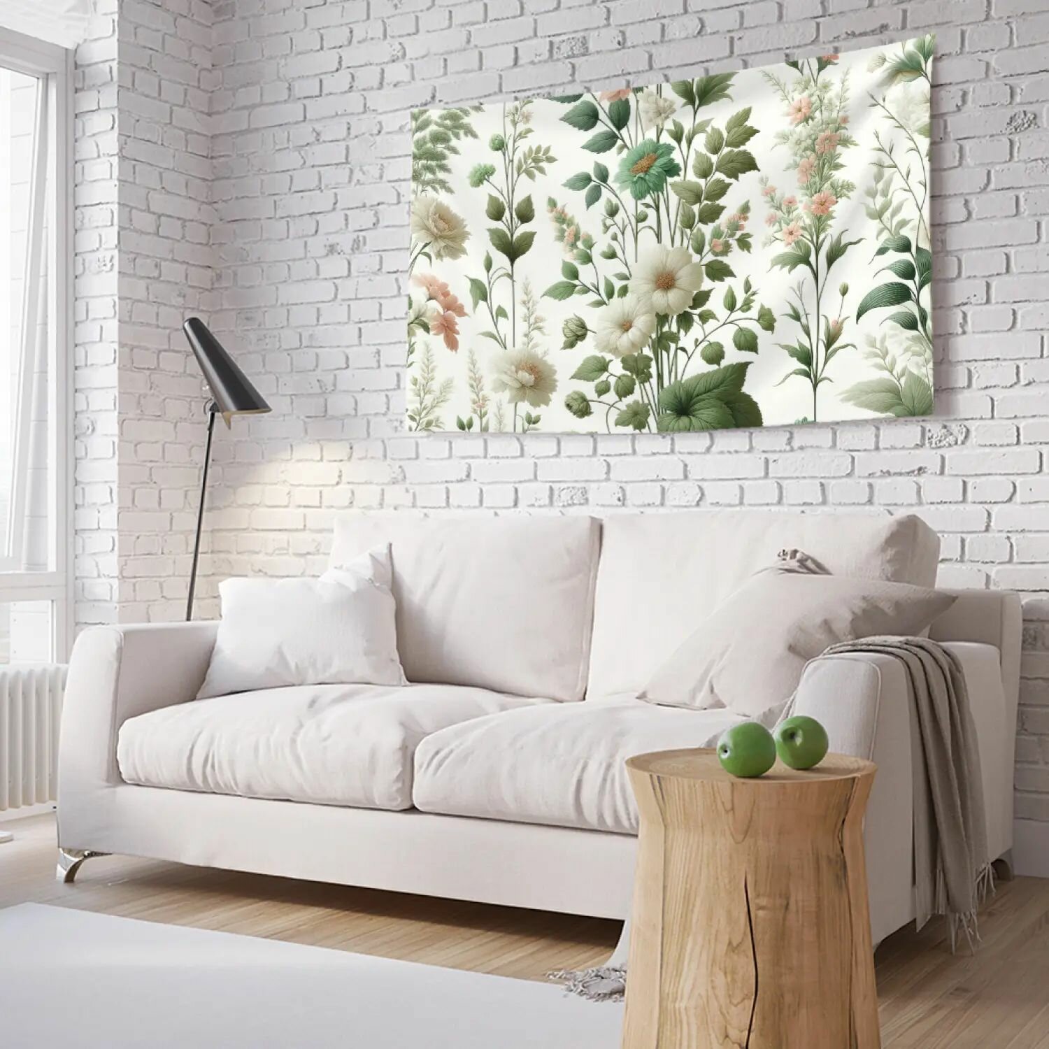 Горизонтальное фотопанно на стену JoyArty "Цветочное панно", из ткани, 100х150 см