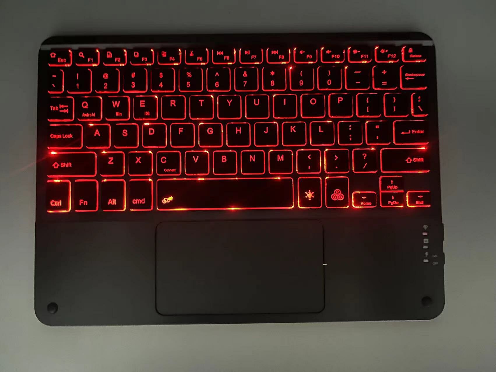 Клавиатура Miaocong, для iPad, с подсветкой, беспроводная, магнитная, 10 дюймов, черная