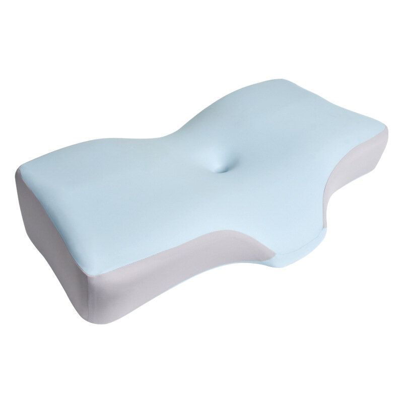 Подушка Easy Water Sleep Source, с эффектом памяти, светло-голубая, 58 см x 38 см x 7-11 см