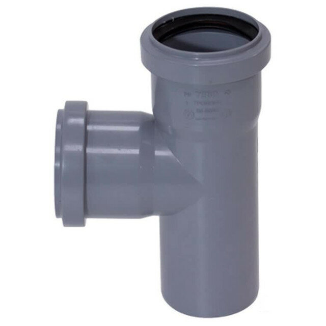 TEBO тройник для внутренней канализации 32х32 мм, вес 87,5 г, прочное соединение
