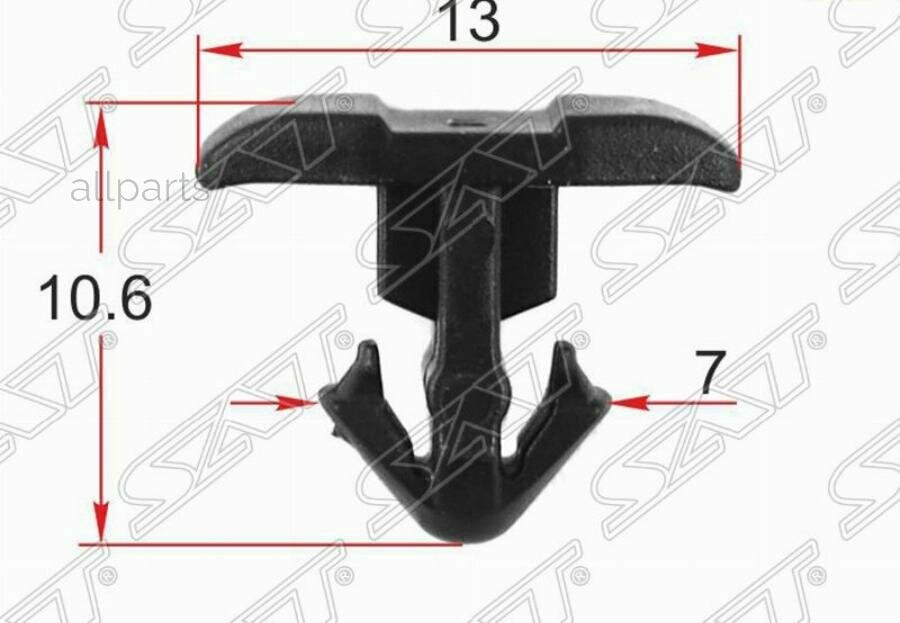 SAT ST-KJ-2488 Клипса уплотнителя крыла TOYOTA/LEXUS (Продажа по 10шт)
