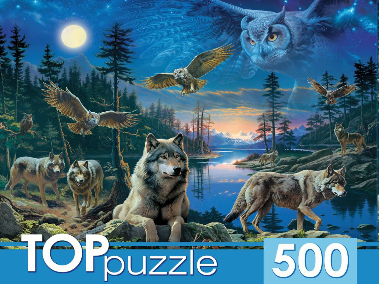 Пазл для взрослых TOP Puzzle 500 деталей: Ночные совы и волки