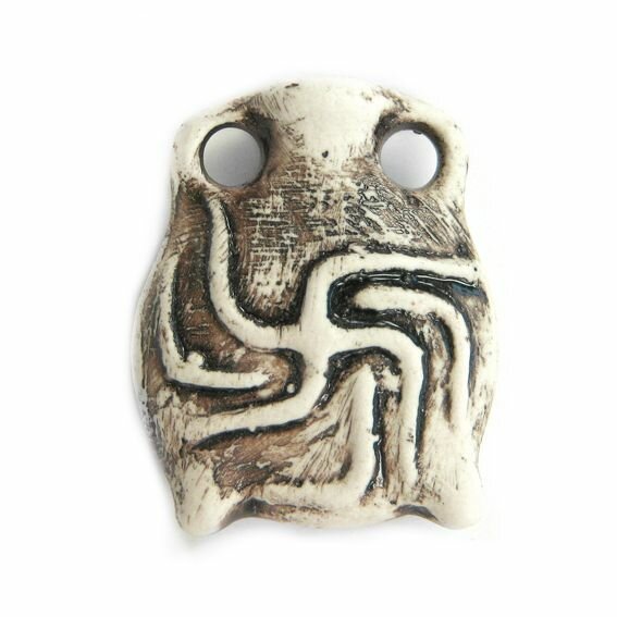 Аромакулон TA001-1 керамический со шнурком ваза (шликер, высота 5 см.), 1 шт.