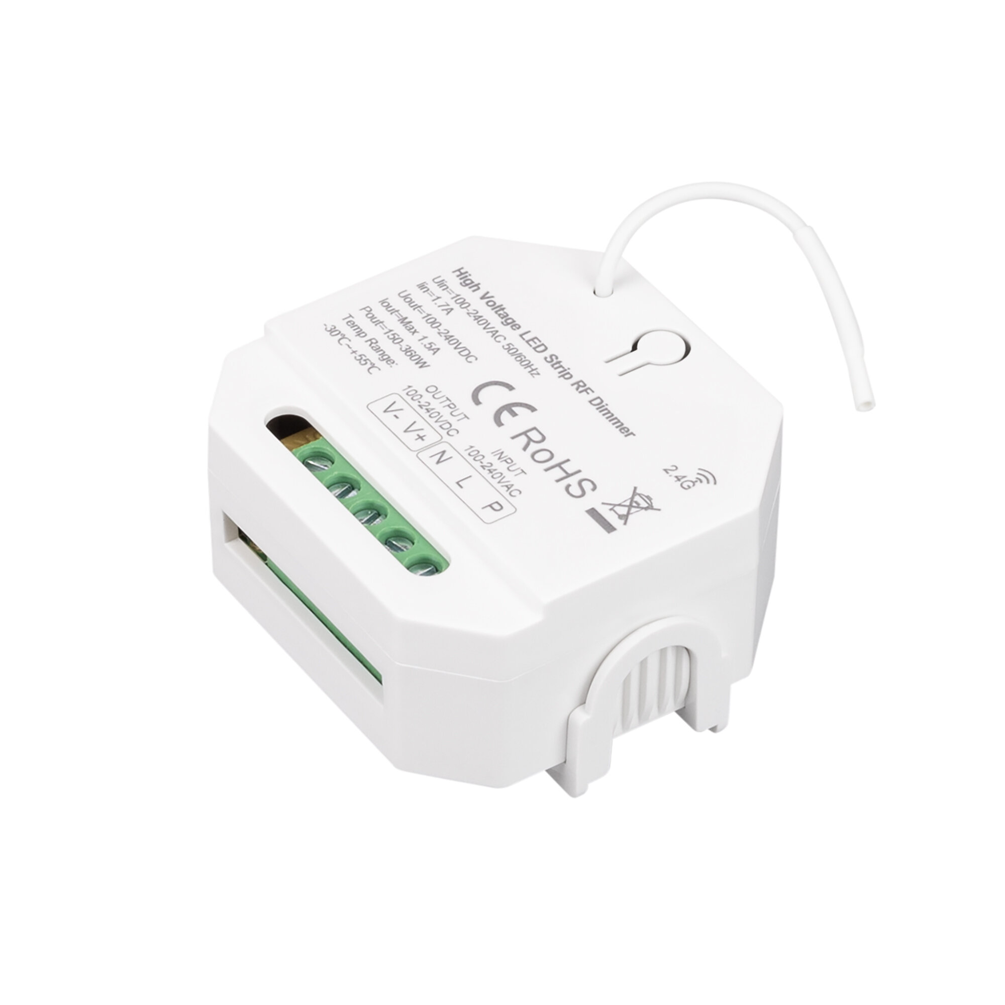Диммер Arlight INTELLIGENT ARLIGHT Диммер SMART-PWM-101-72-DIM-PS-IN (230V, 1x1.5A, 2.4G) (IARL, IP20 Пластик, 5 лет)