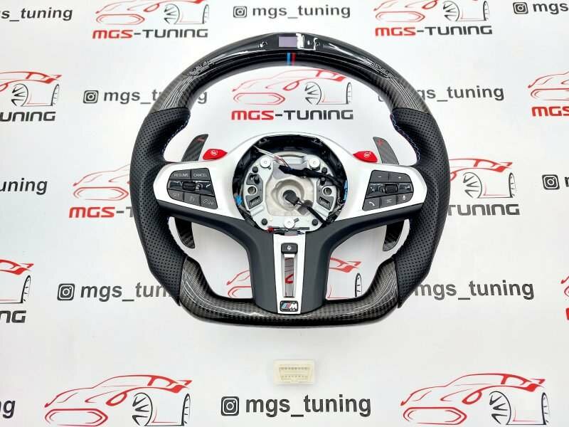 Руль BMW M G серия карбон с подогревом и дисплеем