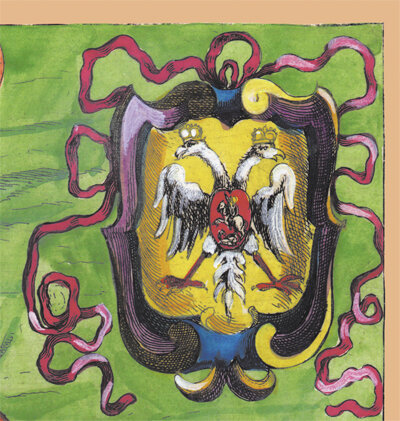 Карта "Москва, столичный город всей Белой Руссии" без багета