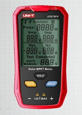 Тестер солнечных батарей MPPT UNI-T UT673PV