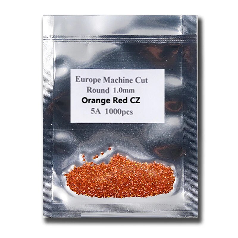 1000 шт./пакет AAAAA разные цвета 0,8 ~ 2,5 мм Свободный Цирконий камень 0.8mm 1000pcs, Orange