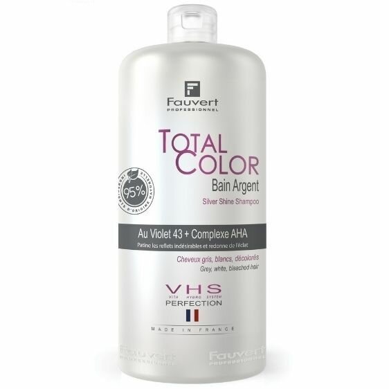 . VHS P цвет Шампунь серебряный с комплексом АНА, 1000 мл, шк.14689 / VHS PERFECTION TOTAL COLOR SHAMPOO BAIN ARGENT 1L