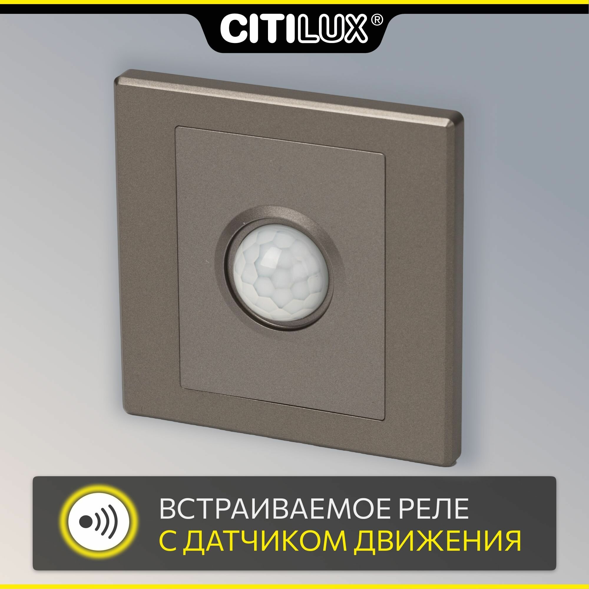 Встраиваемое реле с датчиком движения Графит Citilux Skally CLR005KS1