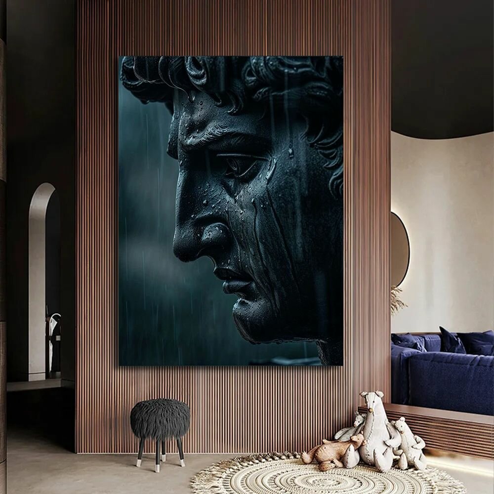 Картина античность, Боги Греции, Давид, Микеланджело 60х80 см.