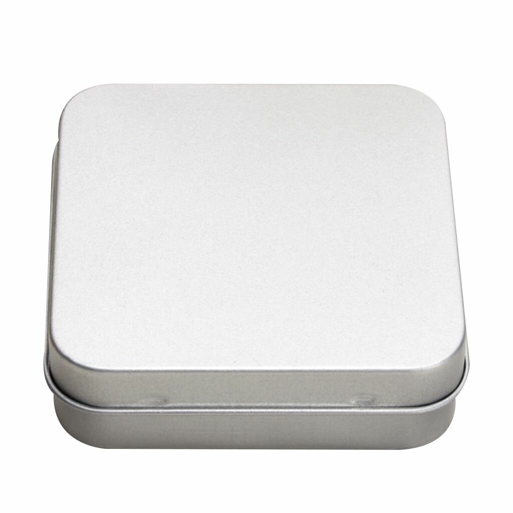 Квадратные жестяные коробки, прочные, устойчивые к деформации, конфеты для банок, банка для хранения ювелирных изделий, банка, крошечный размер, портативный контейнер