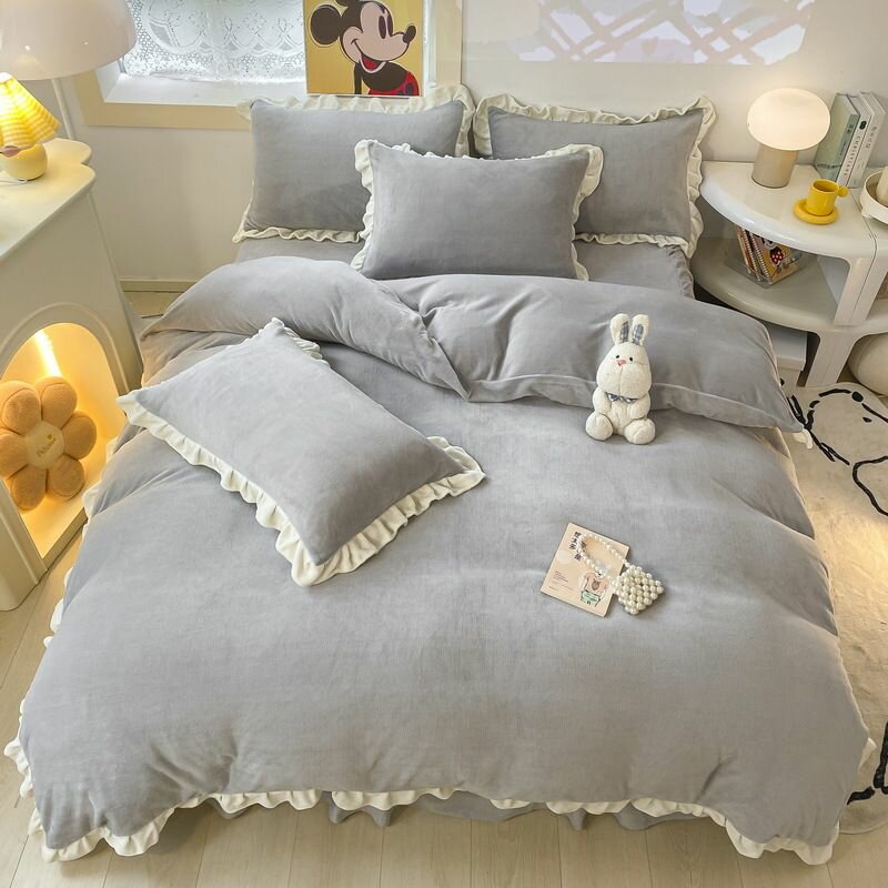 Чехол для одеяла из четырех частей, размер 150*200cm, Подходит для кровати 1,2 м