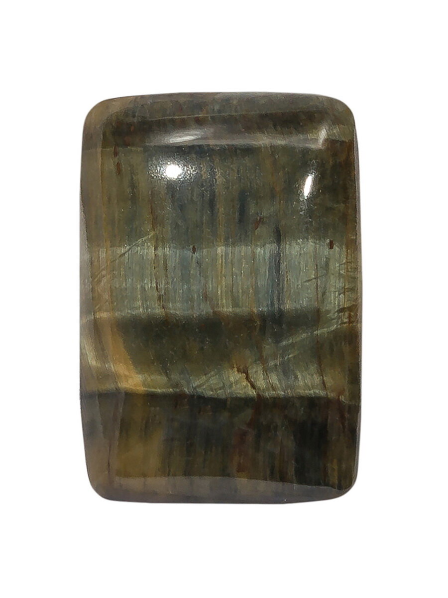 Кабошон Соколиный глаз 28х19х6 мм.